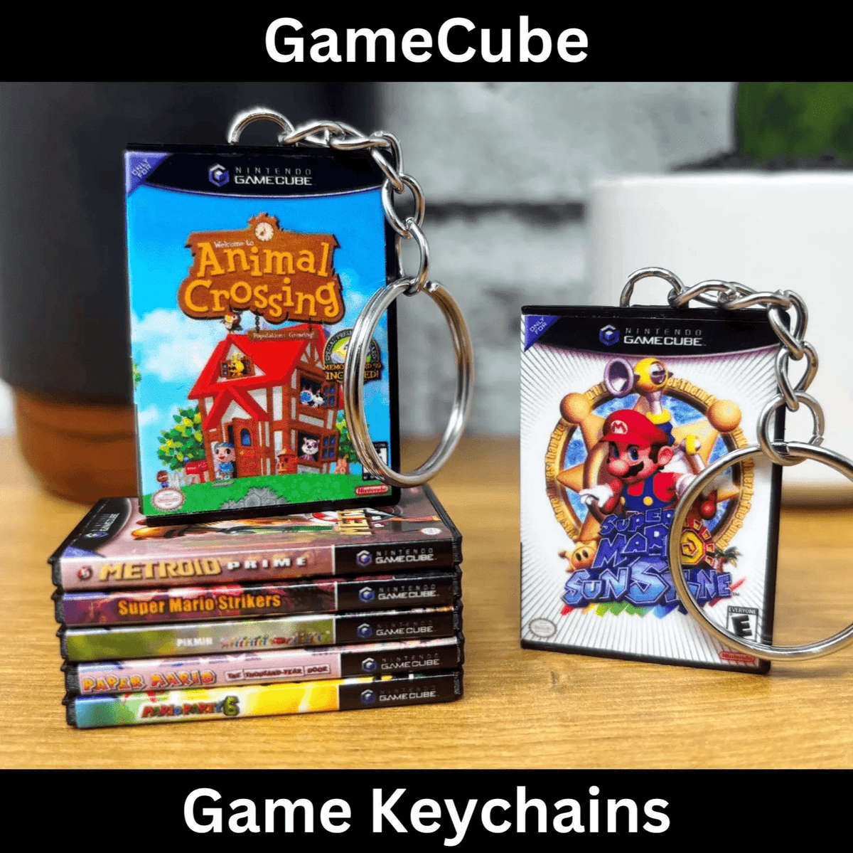 Gamecube Game Case Keychains – BitsyLabs