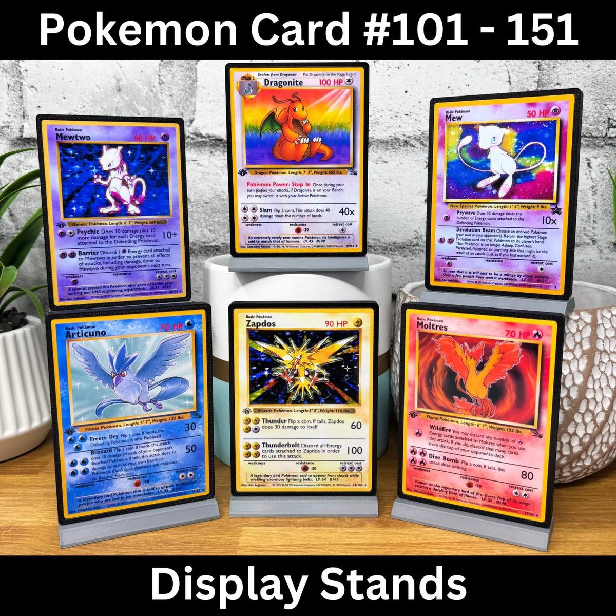 Pokemon Card Display Stands 101-151 (XXL) – BitsyLabs